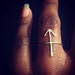 Gold Arrow Ring Rune Ring Victory Arrow Symbol