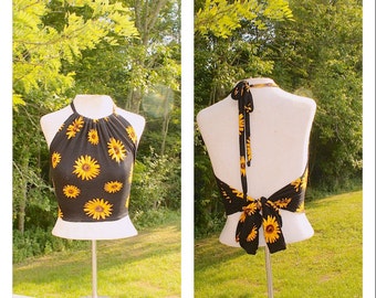 Sunflower crop top | Etsy