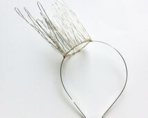 Unique silver fascinator related items | Etsy