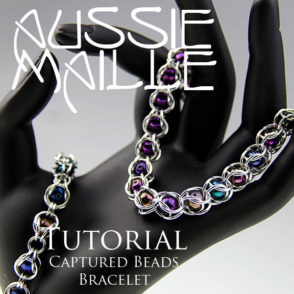 Chain Maille Tutorial Captured Beads Bracelet