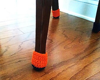 Crocheted Chair Booties - chairsocks