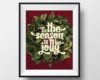 Tis the season to be jolly - holiday quote - christmas - instant ...