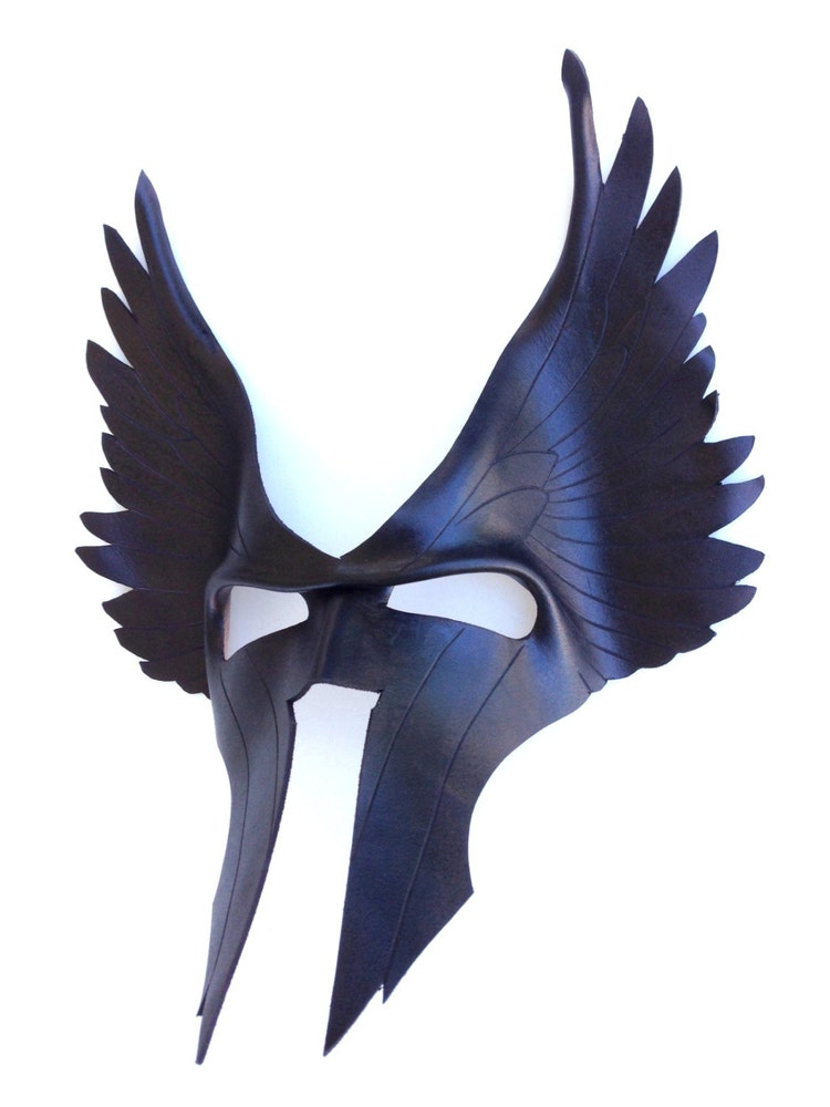 Saturn Leather Mask by mrhydesleather on Etsy