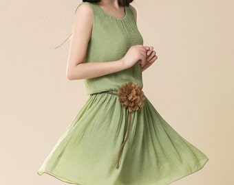 Items similar to Maxi Dress Unique Sundress in Green Summer Long Dress ...
