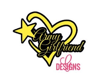 SALE ITEM : Army Girlfriend Car Decal