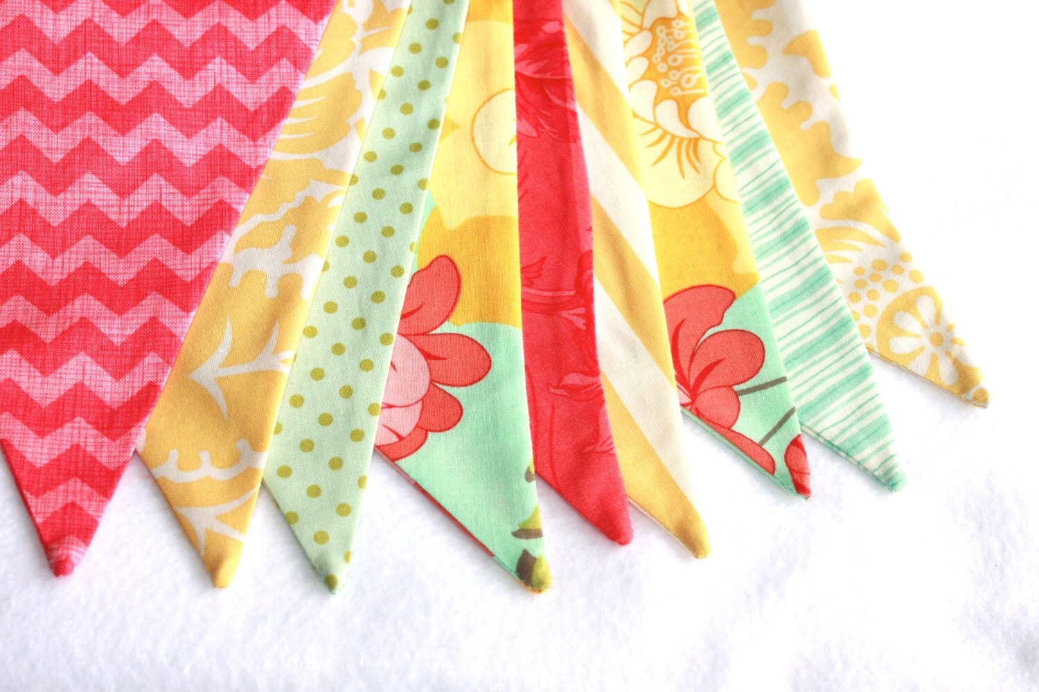 Floral Bunting Flower Banner Spring Banner Fabric