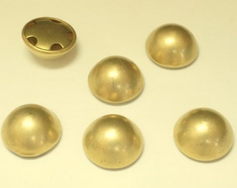 Brass domed button | Etsy