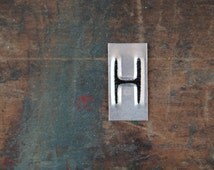 Unique metal letter h related items | Etsy