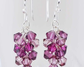 Popular items for bicone earrings on Etsy