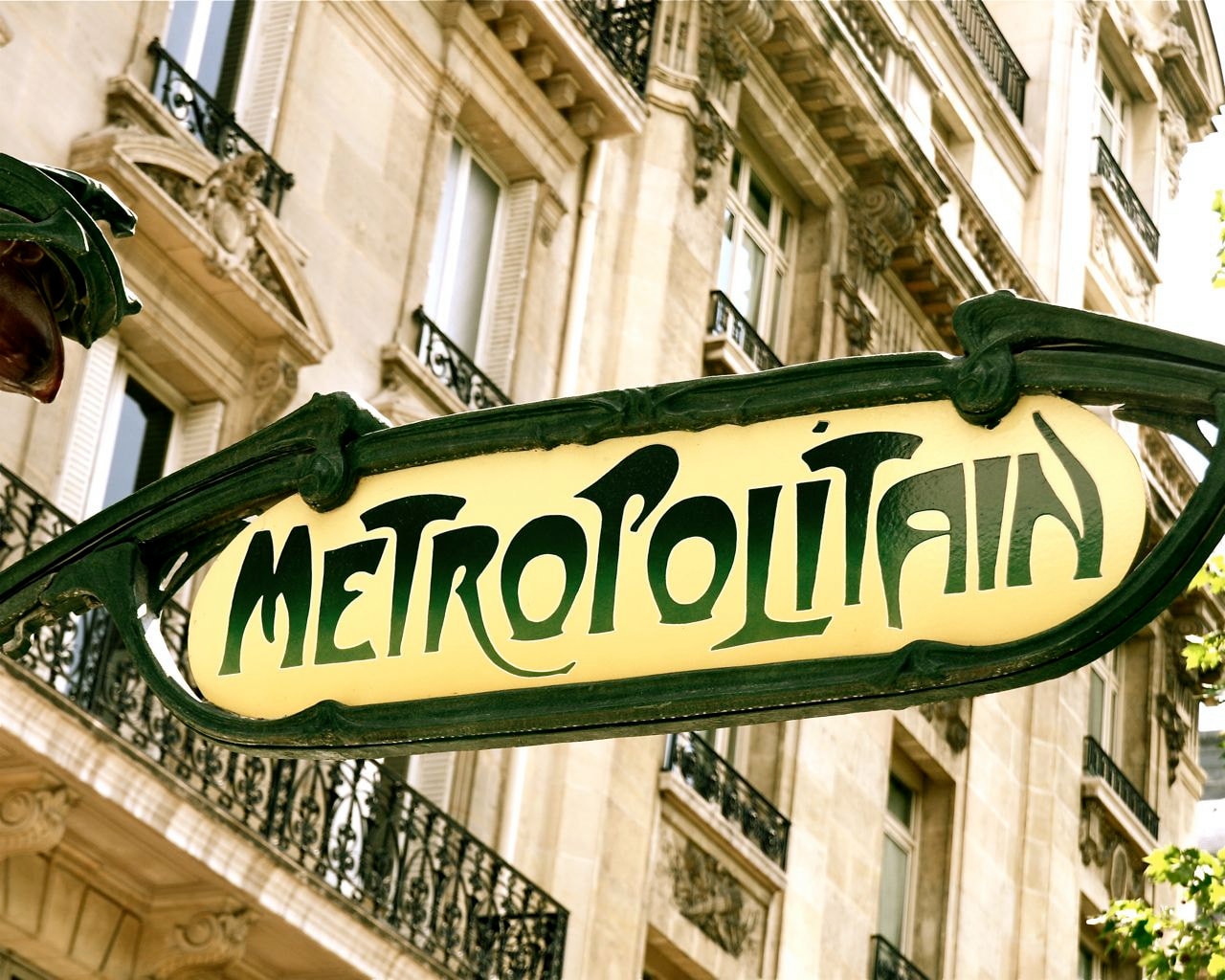 Paris Metropolitain Photograph French Metro Sign by VitaNostra