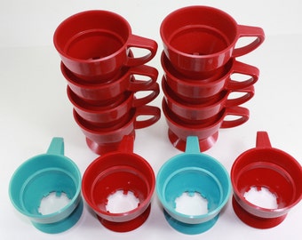 Popular items for vintage plastic cups on Etsy