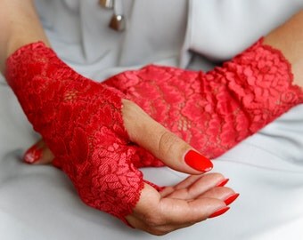 Lace gloves | Etsy
