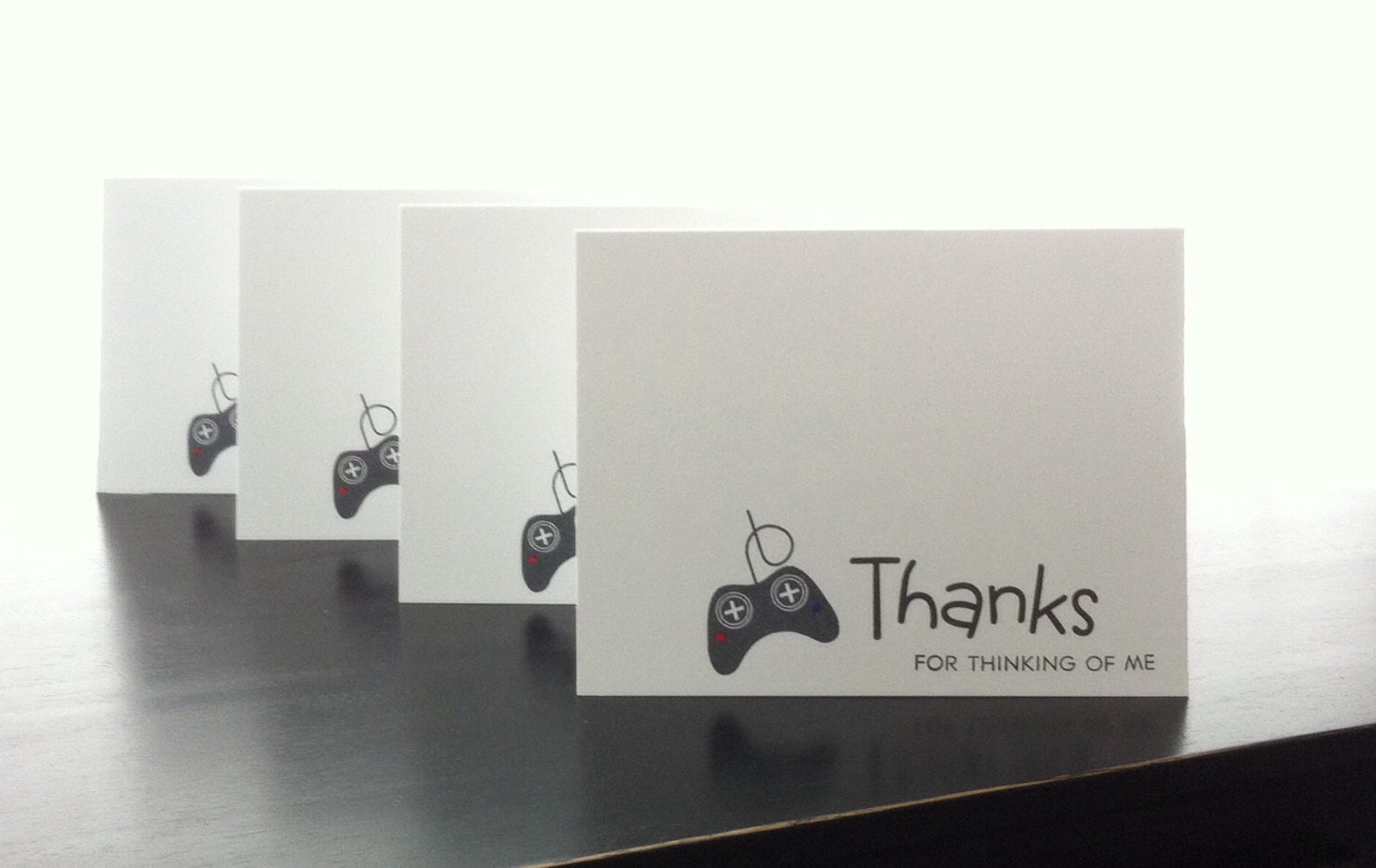 Thank You Cards Video Game Controller set of 8 Hand