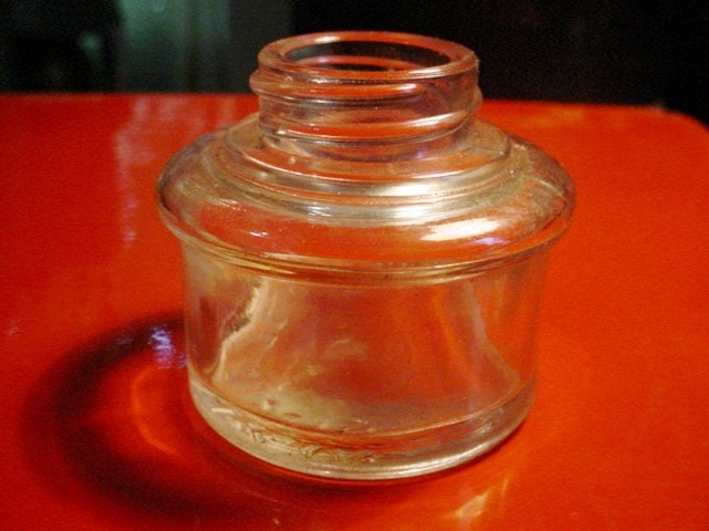 Antique Ink Bottle for School Desk Ink Well FOR A HOLE Early 1900s ...