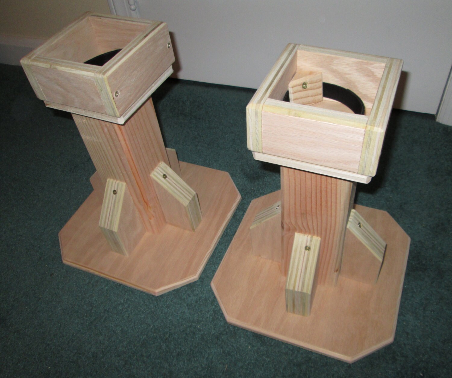 12 Inch Bed Risers All Wood Construction UNfinished 12 Inch Bed Risers All Wood Construction UNfinished