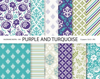 Unique purple scrapbook related items | Etsy