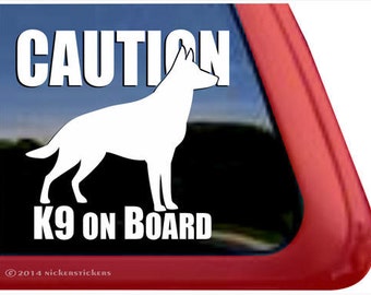 Caution k9 decal | Etsy