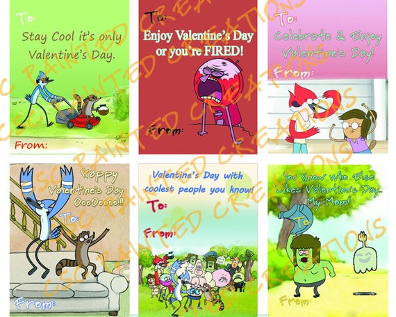 Regular Show Valentines