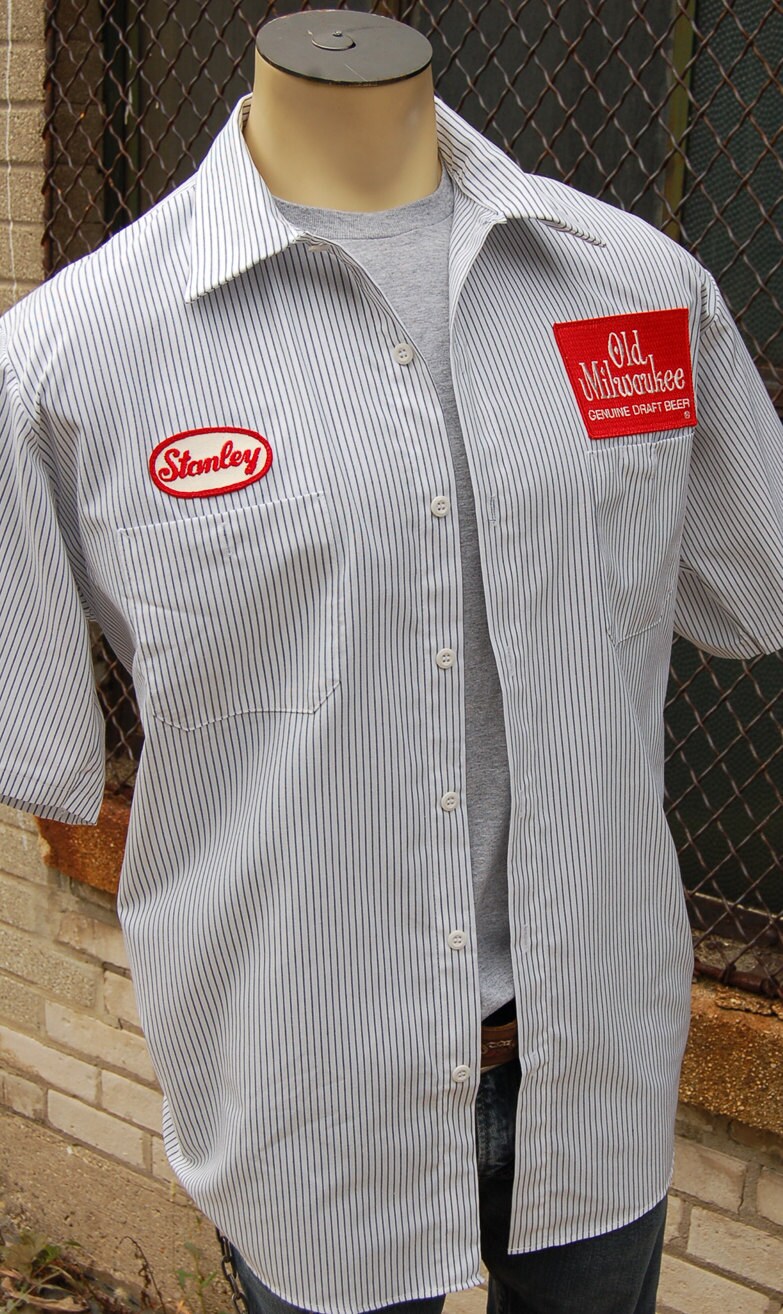 Old Milwaukee Beer Work Shirt Stanley Delivery