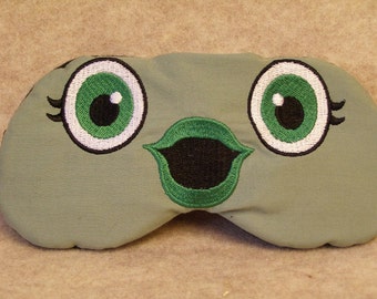 Items similar to Embroidered Eye Mask, Sleeping, Cute Sleep Mask for ...