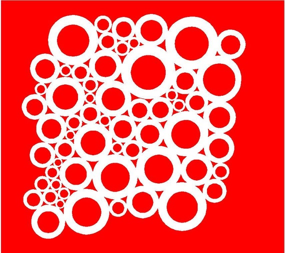 circles airbrush stencil