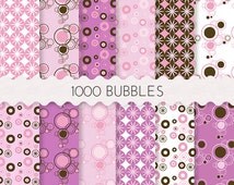 Popular items for bubble digital paper on Etsy