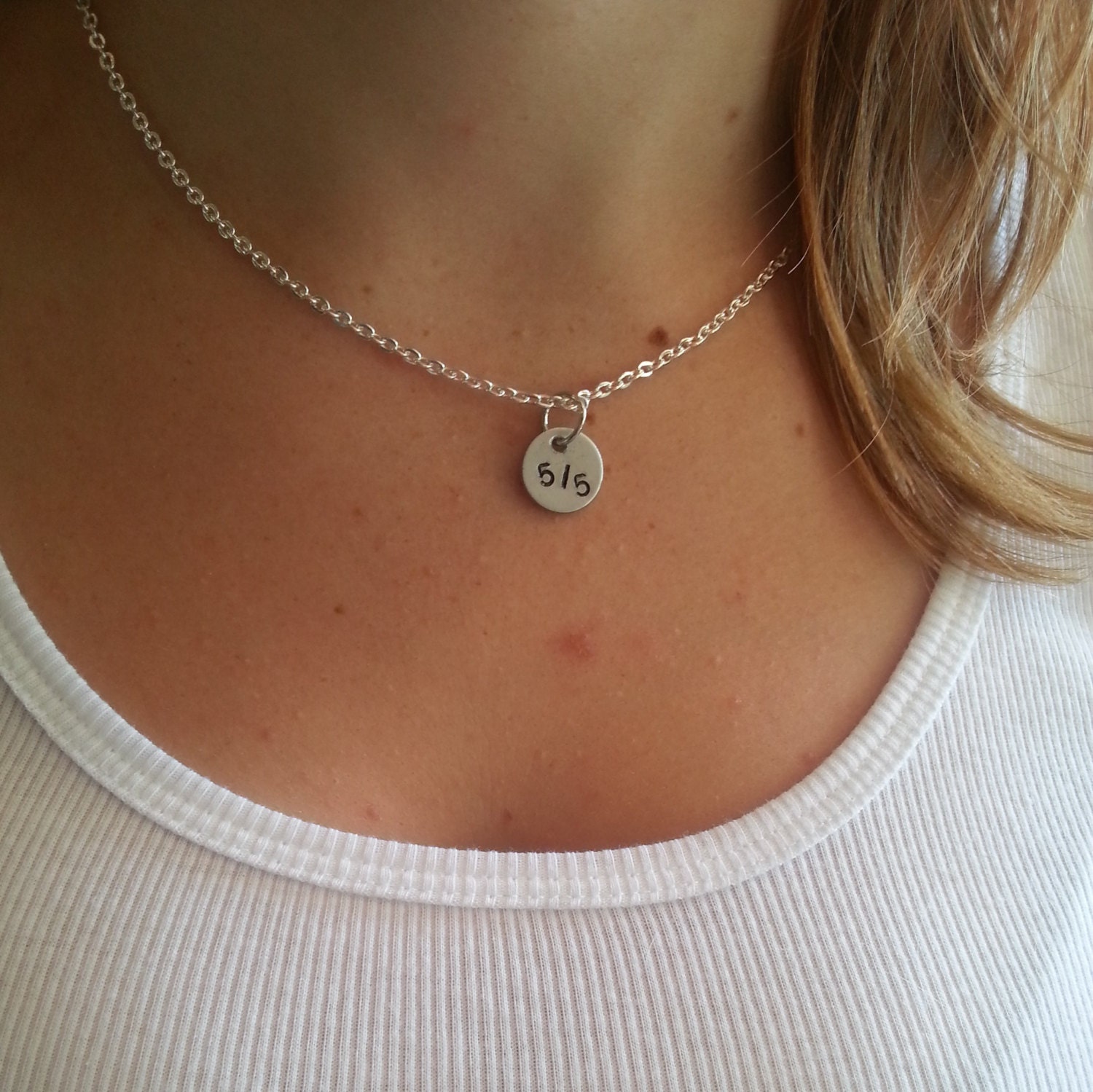 Buffy Fan Necklace Faith Slayer 5/5 Five By Five Sterling