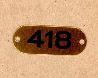 Locker number plates | Etsy
