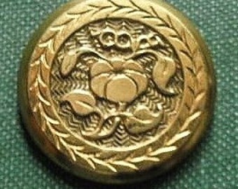 Treble gilt button | Etsy