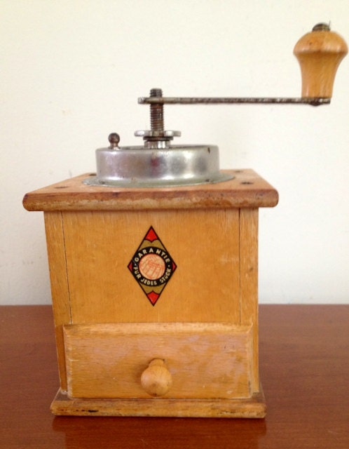 SALE-1940’s Vintage West German Coffee Grinder by Garantie Fur Jedes ...