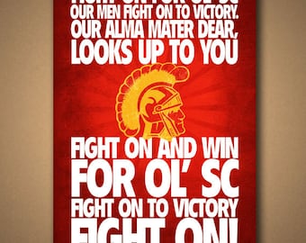 Popular items for fight song poster on Etsy