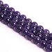 4mm-10mm Natural Amethyst Beads Grade AA Smooth Round 15.4