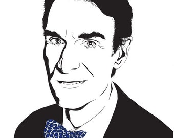Bill Nye the Science Guy - Scientist, Educator, TV Host - A4 Art Print
