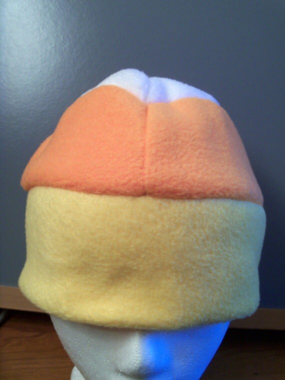 Fleece Candy Corn Hat