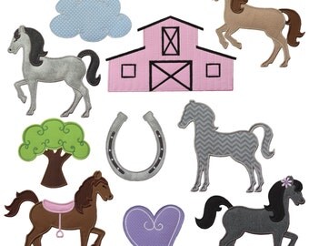 Farm animal applique | Etsy