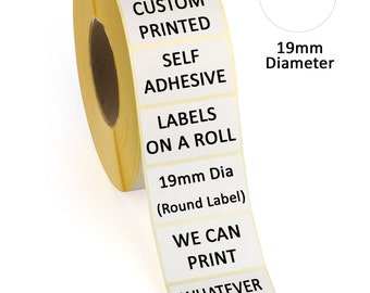 250 Self Adhesive Labels on a roll 50mm x 30mm by LabelMart