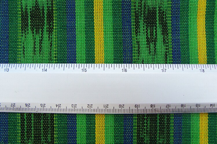 Green Tribal 29 Guatemalan Fabric 100% Handwoven by TextileSupply