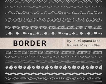 Doodle border | Etsy