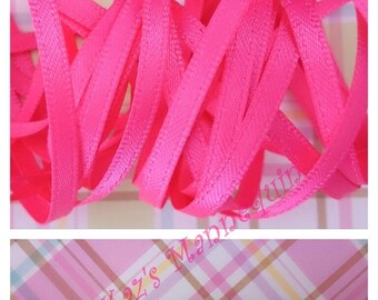 Pink satin ribbon | Etsy