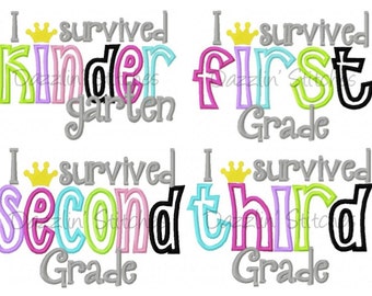 100 Days of School Design Embroidery Applique Design Digital
