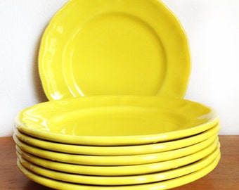Popular items for yellow plates on Etsy