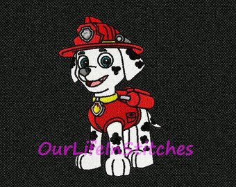 INSTANT DOWNLOAD : 4 Sizes - "Marshall from Paw Patrol" Machine ...
