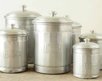 kitchen canisters set of six