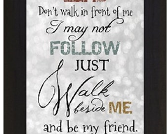 Walk beside me | Etsy