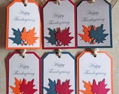 Items similar to Thanksgiving Gift Tags, Happy Thanksgiving favor tags ...