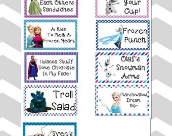 Frozen food labels | Etsy