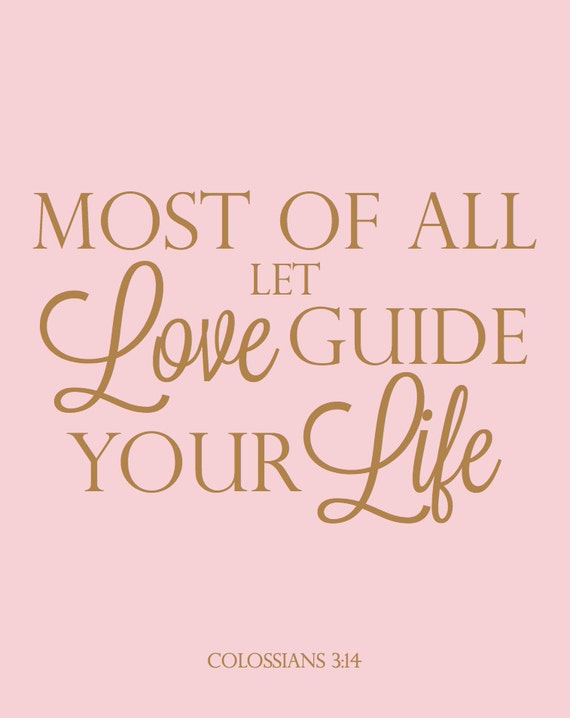 Let Love Guide Your Life Poster Print 16x20 Wall by HautePaperie Let Love Guide Your Life Poster Print 16x20 Wall by HautePaperie