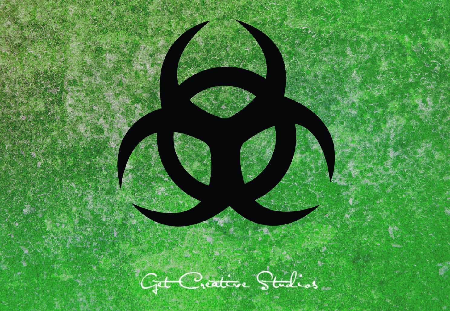 Bio hazard Decal Biohazard Wall Sticker Symbol Zombie Decal