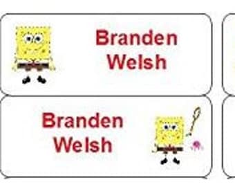 Spongebob labels | Etsy