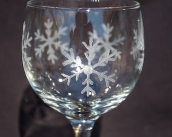 Unique snowflake glassware related items | Etsy